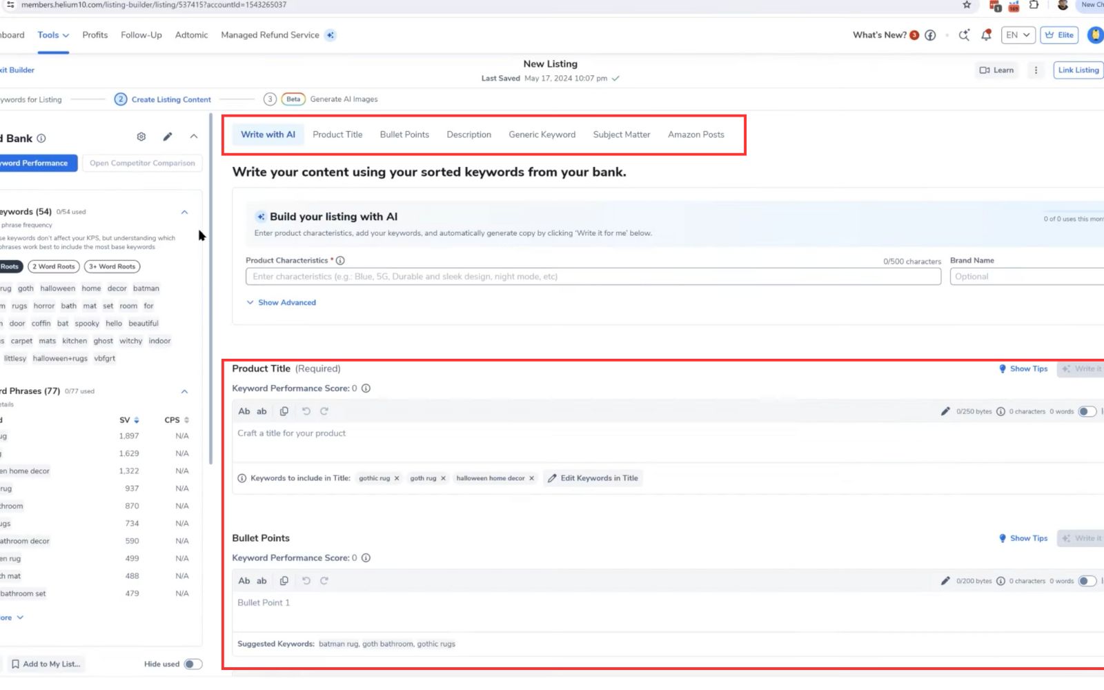 Helium 10 Listing Builder: A Comprehensive Guide - Avada